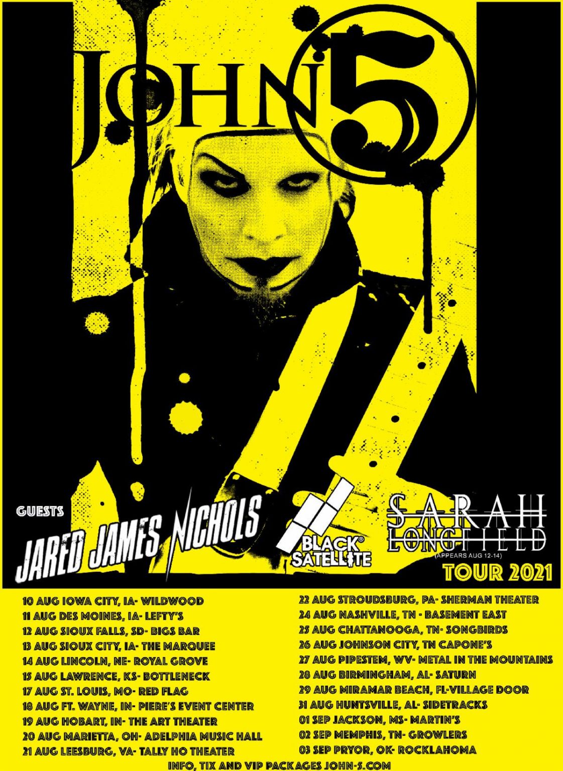 John 5 Announces US 2021 Tour - Rocked