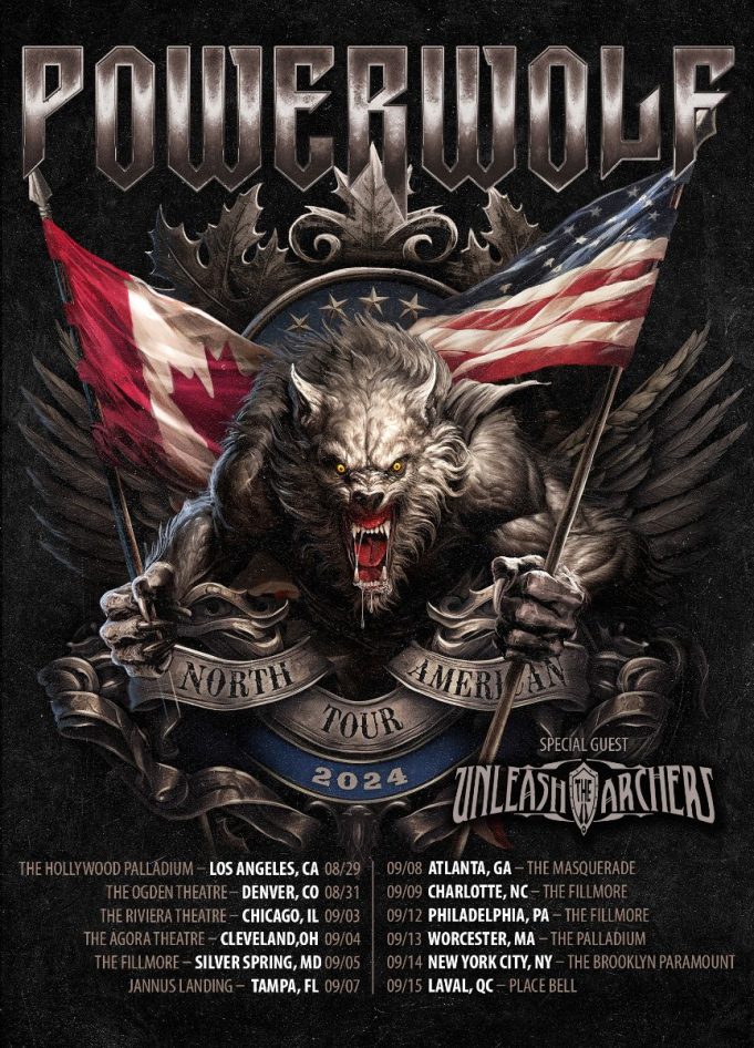 POWERWOLF Announces 2024 North American Tour - Rocked