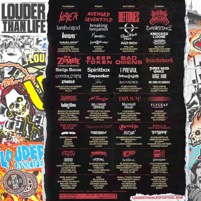 Louder Than Life 2025 Lineup Announced - Rocked
